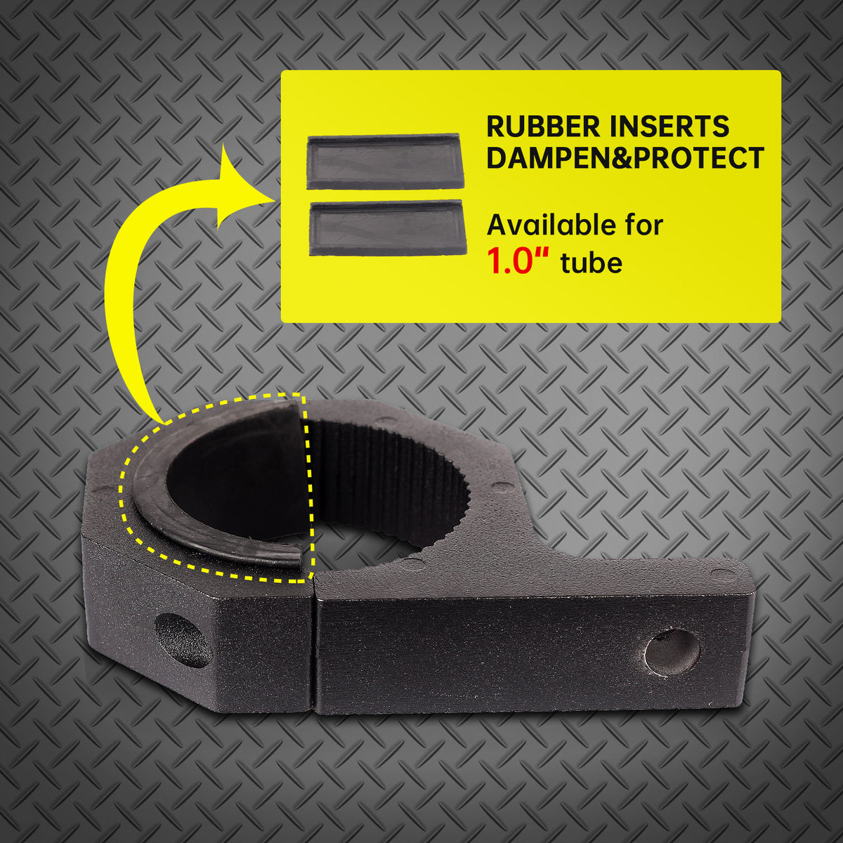 1.0 inch Tube Clamps Bar Mounting Bracket for Diameter 1.0" Bar (4Pack ...