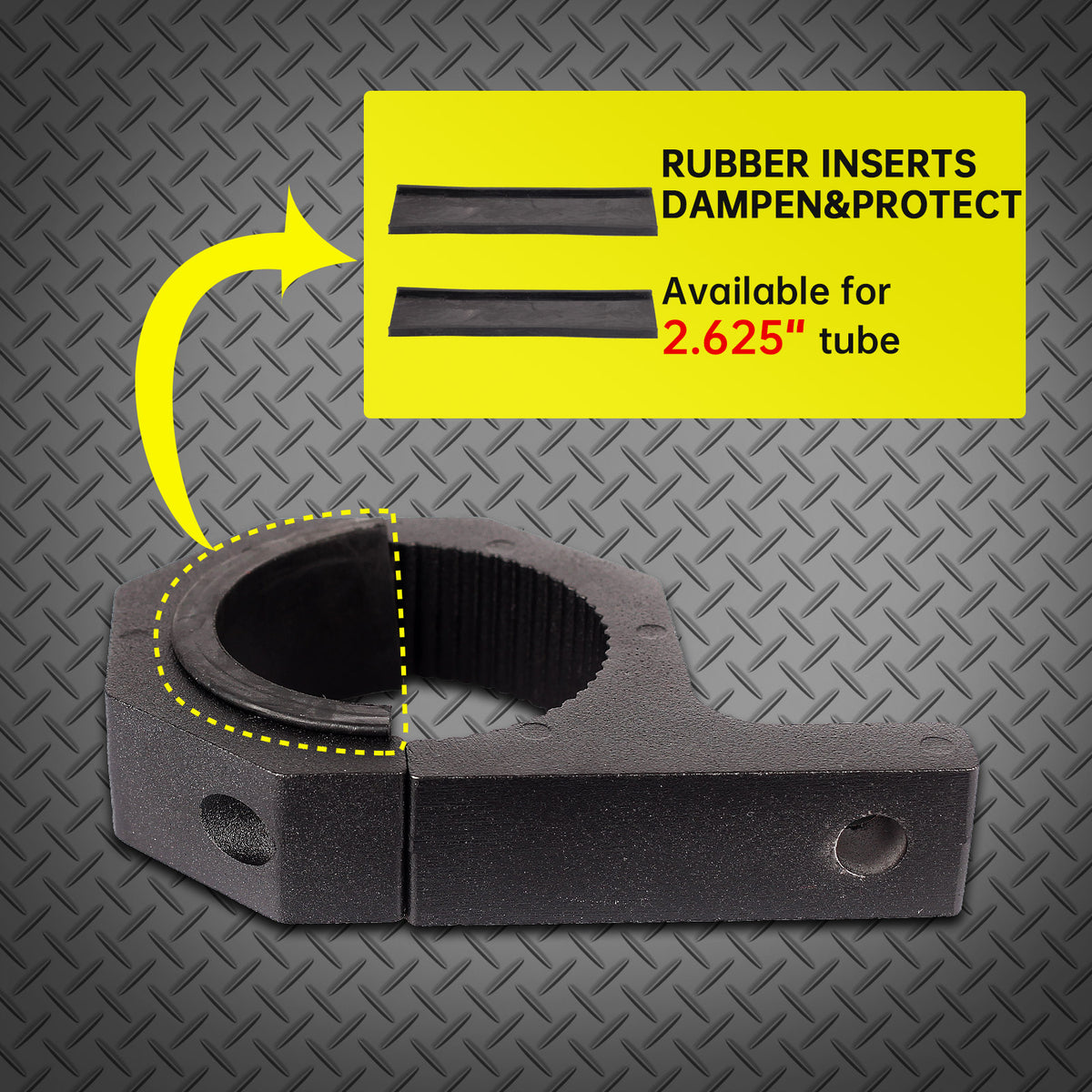 2.625" Bar Clamps Mounting Bracket Heavy Duty Tubing Clamp Applicable ...